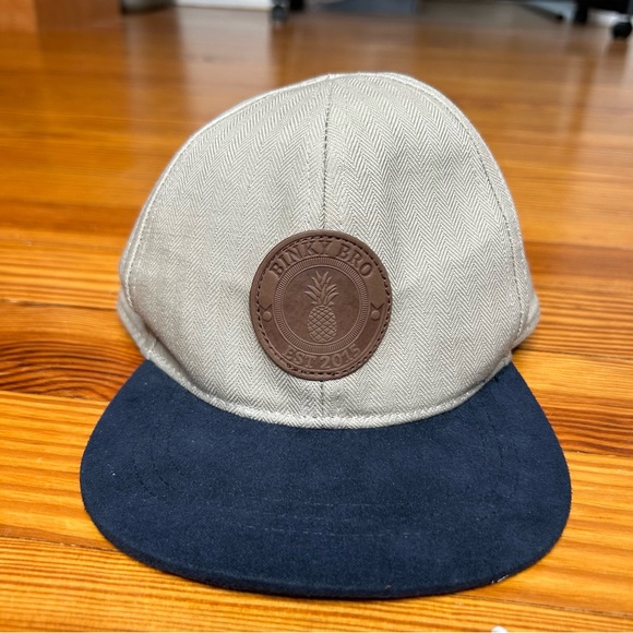 Binky Bro | Accessories | Binky Bro Tan Blue Snapback Adjustable Hat ...